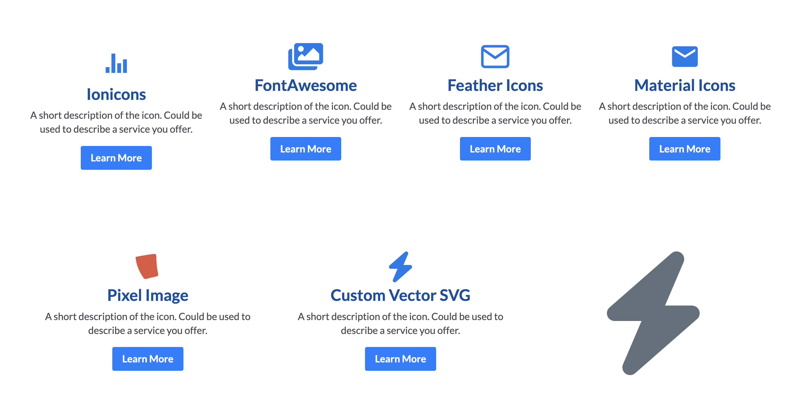 Jake Icon & Text Module by Bootstrap Creative