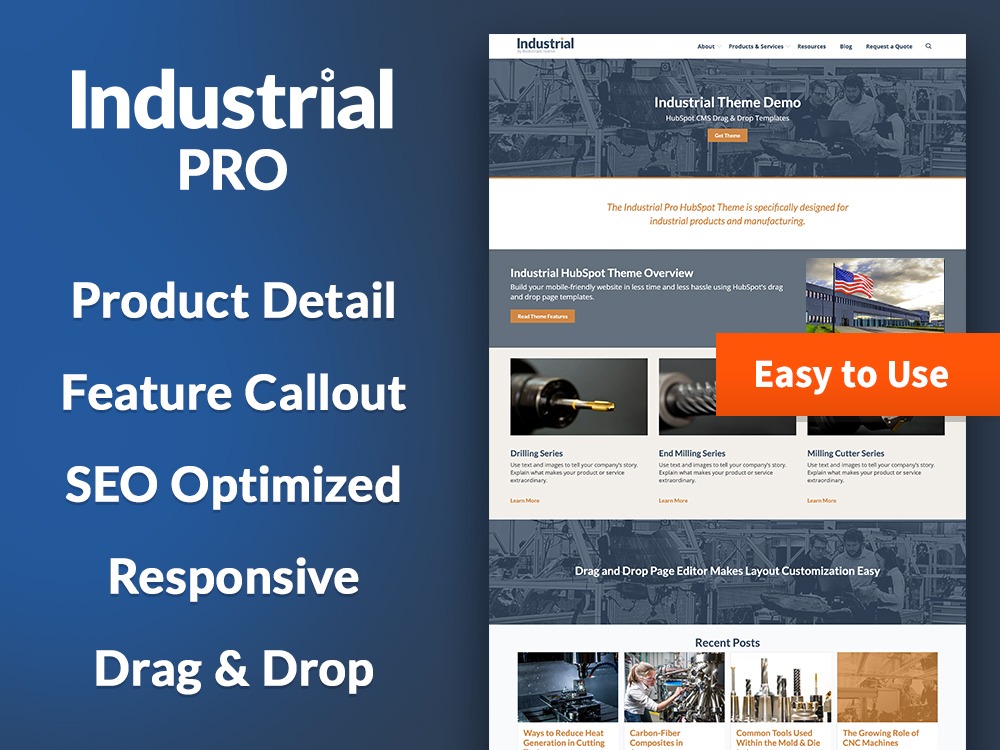 Industrial Pro Theme by Bootstrap Creative