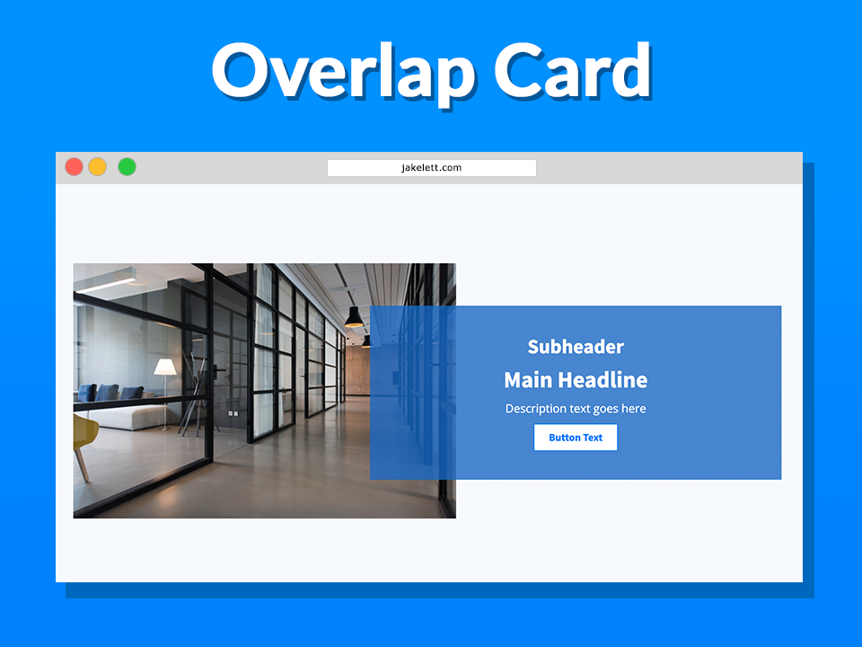 Overlap Card Module By Bootstrap Creative
