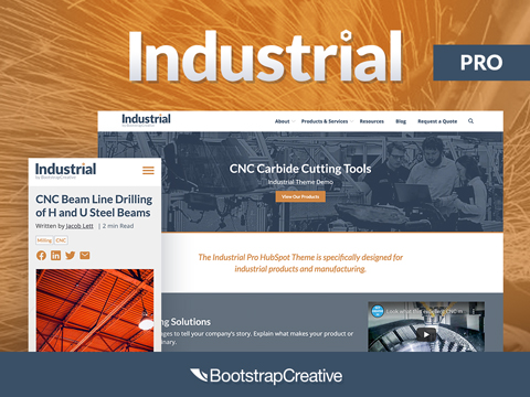 Industrial Manufacturing Website Templates for HubSpot CMS