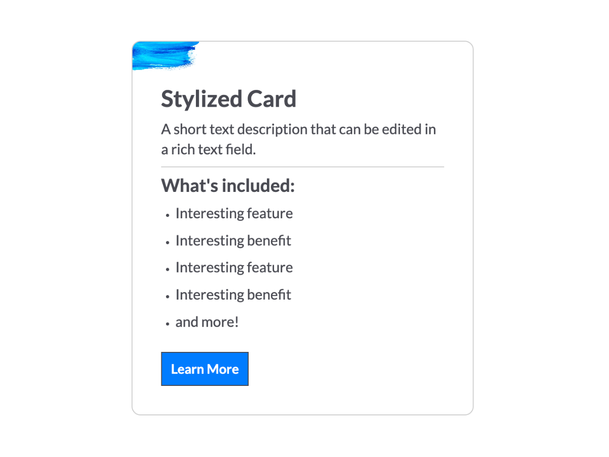 Stylized Card HubSpot Module - Jake Addons for HubSpot CMS
